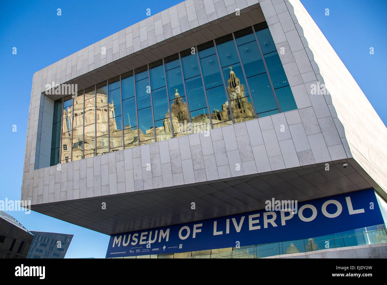 Reflections in the Museum of Liverpool Stock Photo - Alamy