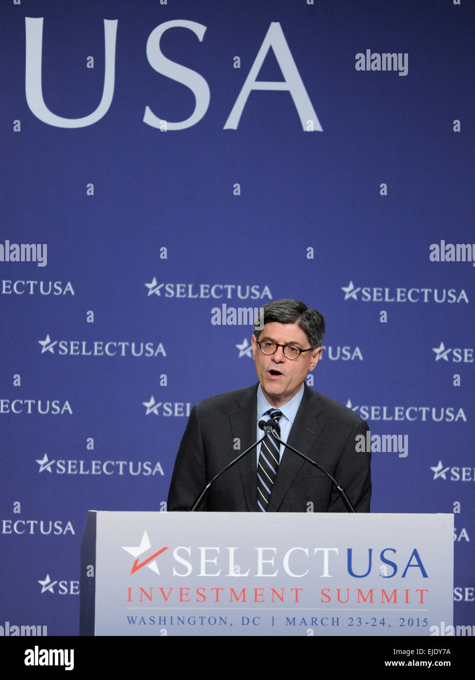 Washington, DC, USA. 24th Mar, 2015. U.S. Treasury Secretary Jacob J ...