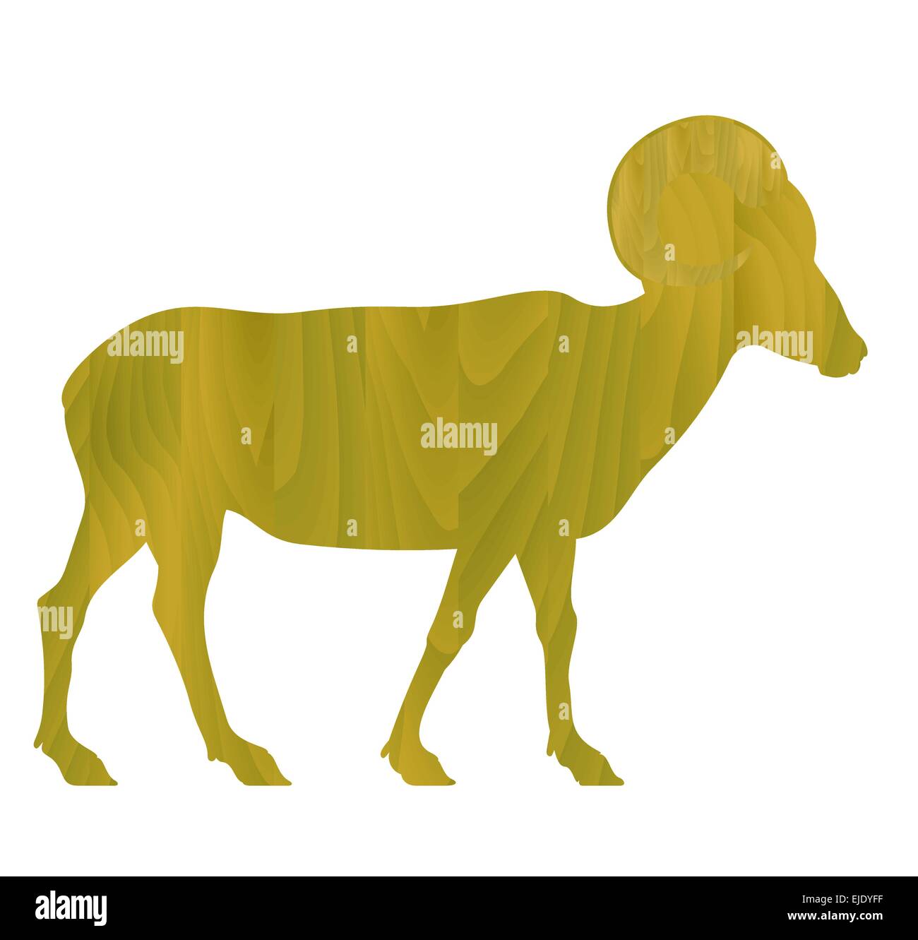 Goat Year - zodiac sign - vector illustration Stock Vector Image & Art ...