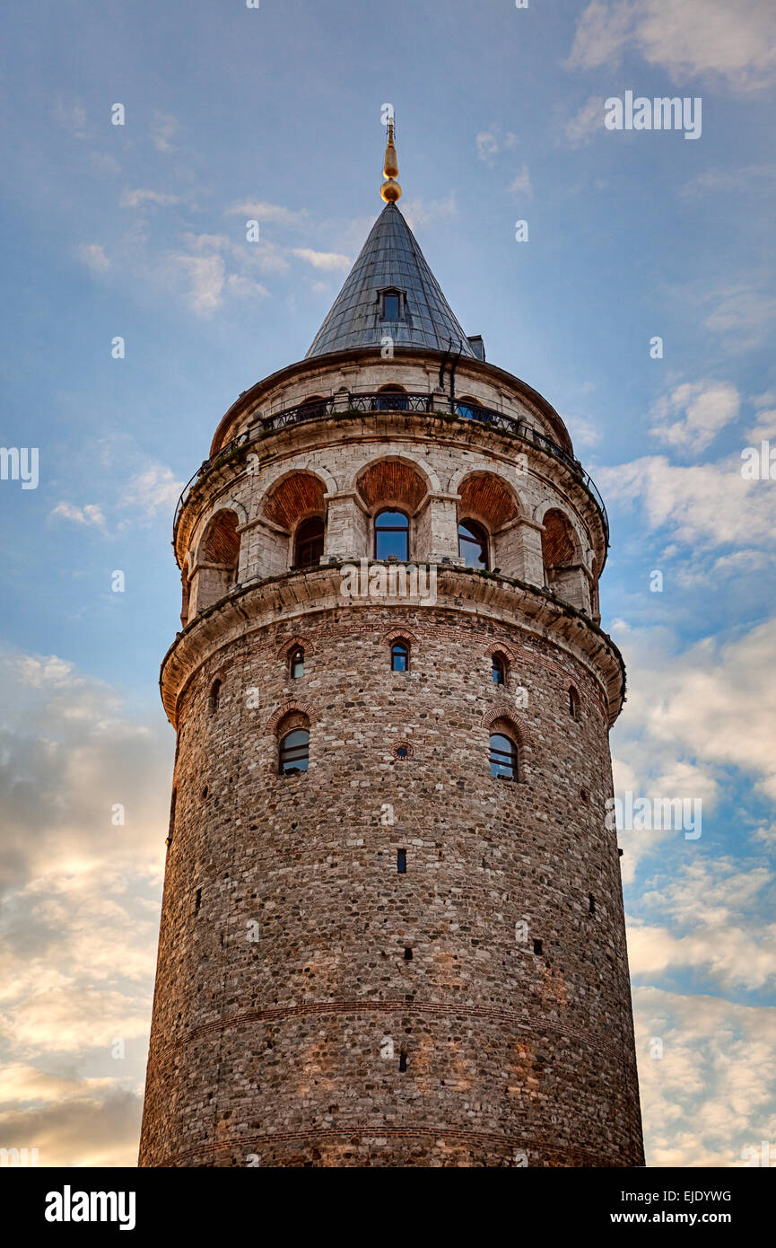 Exterior galata tower at night hi-res stock photography and images - Alamy