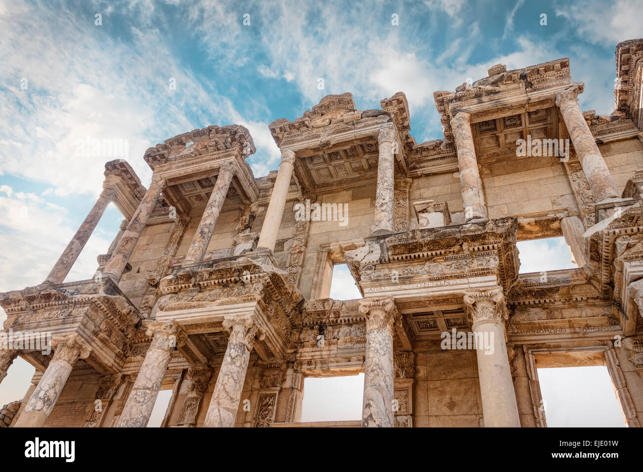 Celsus library Ephesus Stock Photo - Alamy