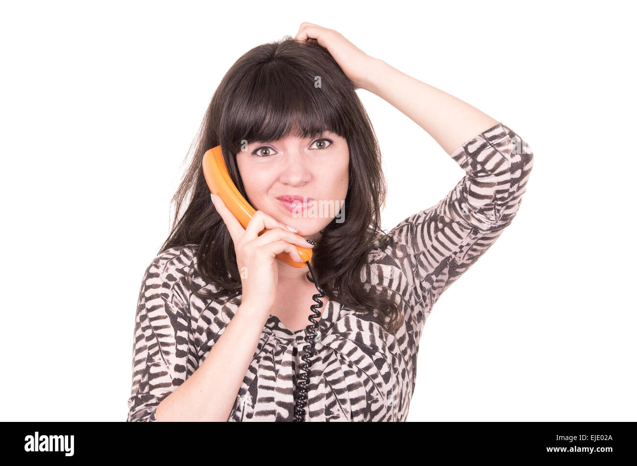 Telephonist using hi-res stock photography and images - Alamy