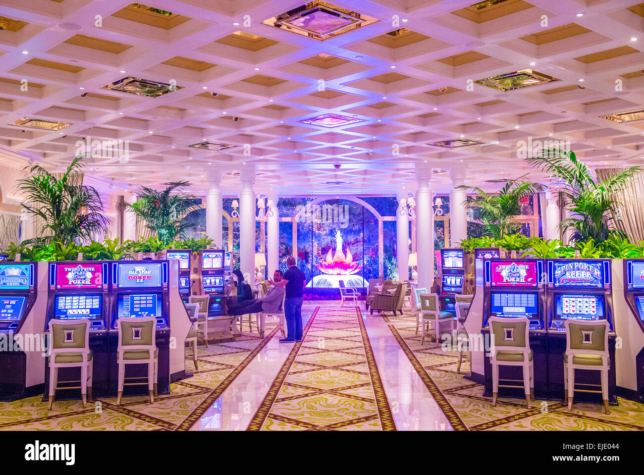 The interior of Wynn Hotel and casino in Las Vegas Stock Photo - Alamy