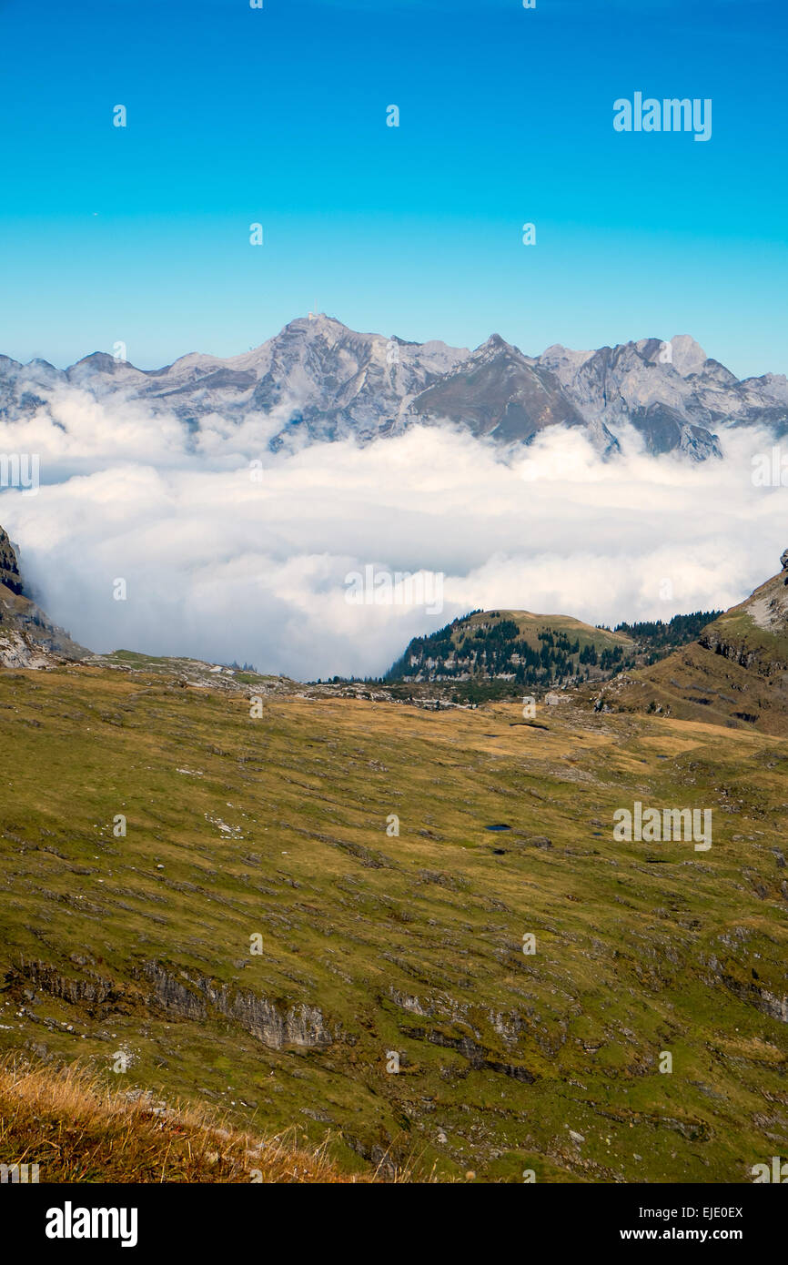 The Alpstein range in the swiss Alps Stock Photo - Alamy