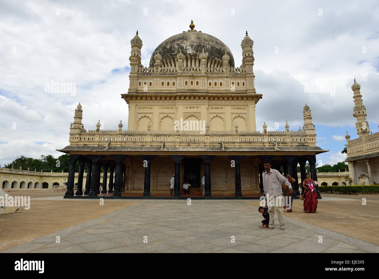 Tipu Sultan's Summer Palace in Srirangapatna, Karnataka, India Stock ...