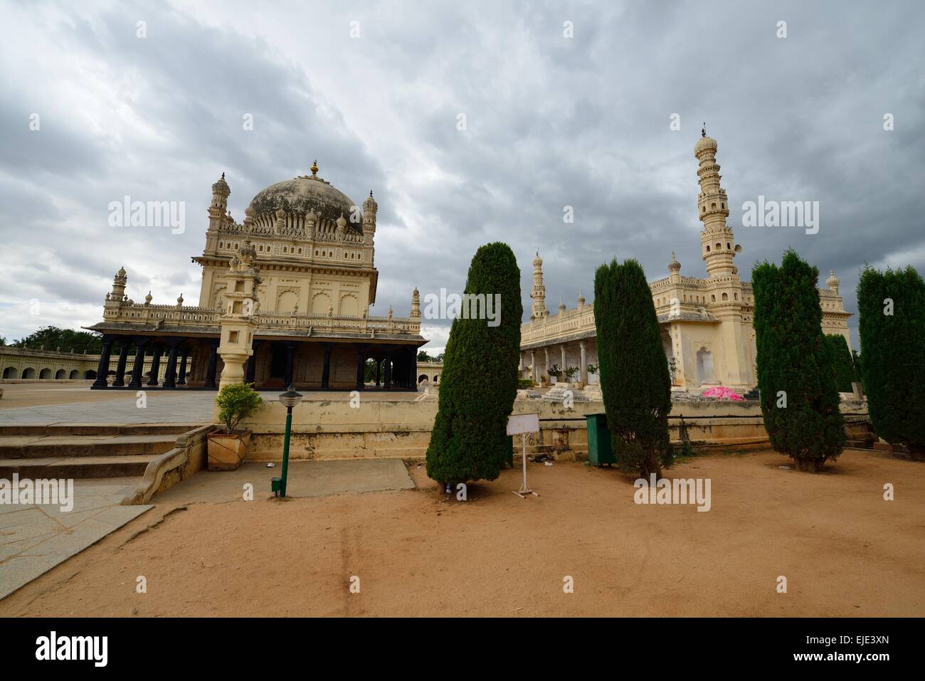 Tipu Sultan's Summer Palace in Srirangapatna, Karnataka, India Stock ...