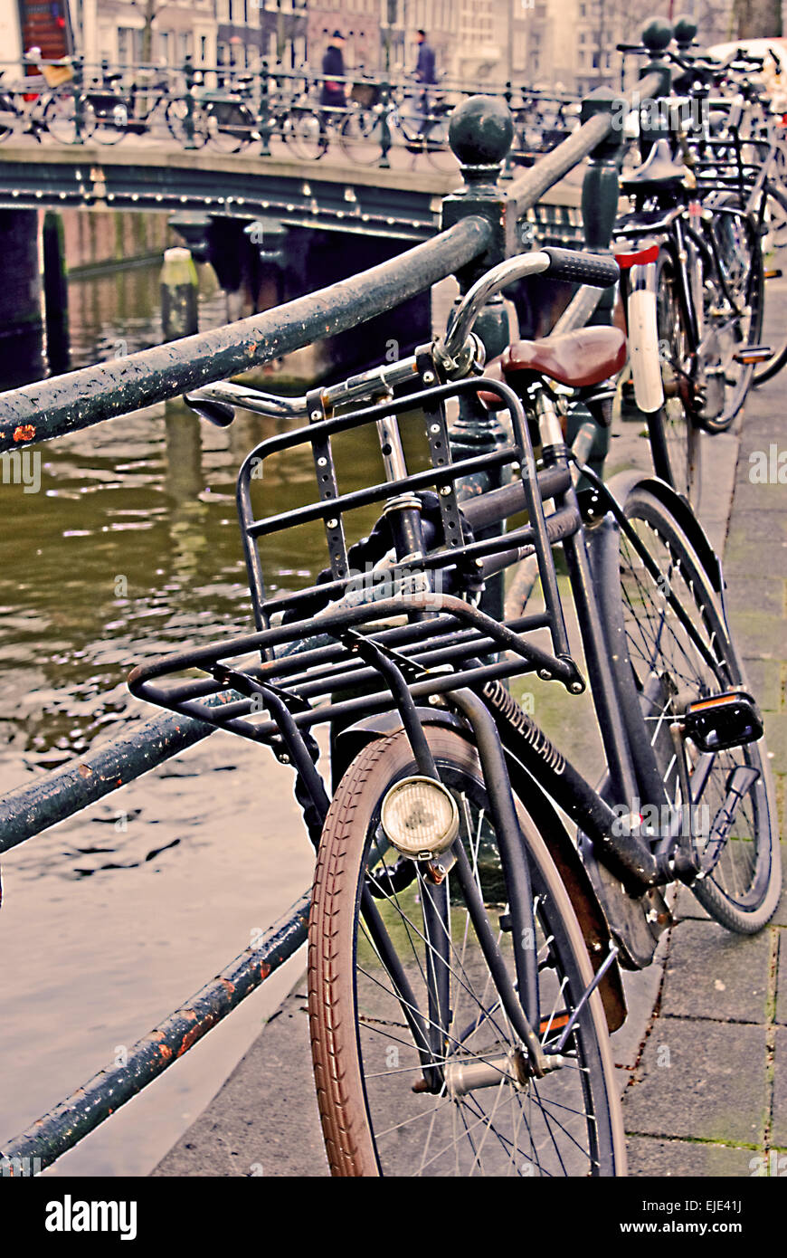 Amsterdam bike rack hi-res stock photography and images - Alamy