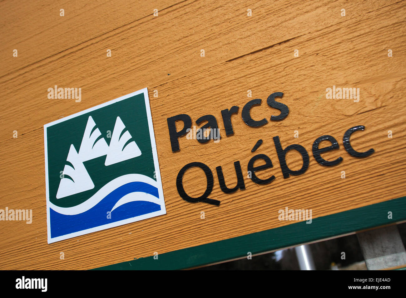 Mont-Tremblant National Parc sign in Quebec, Canada Stock Photo - Alamy