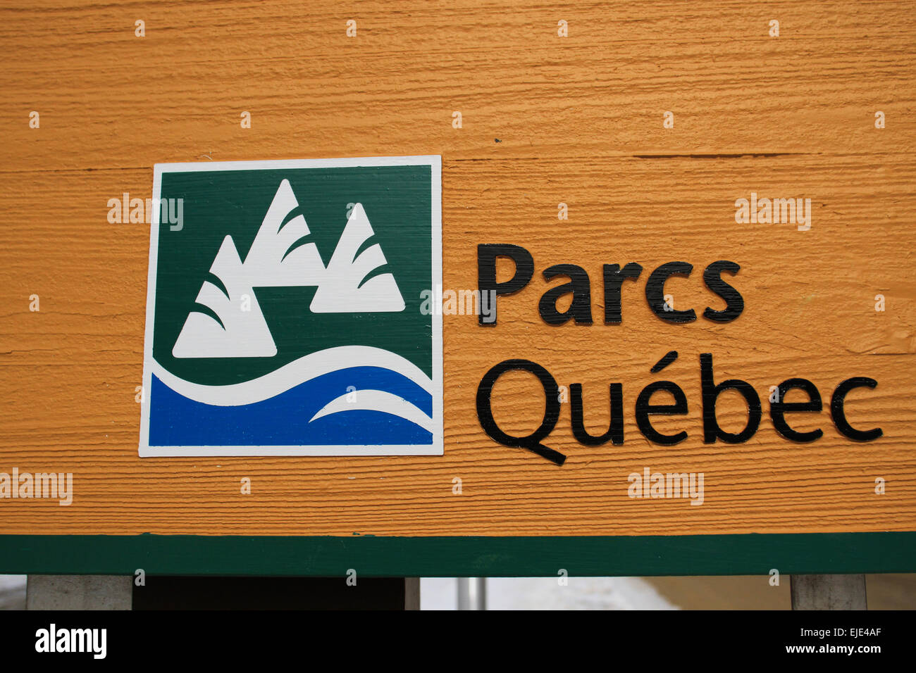 Mont-Tremblant National Parc sign in Quebec, Canada Stock Photo - Alamy