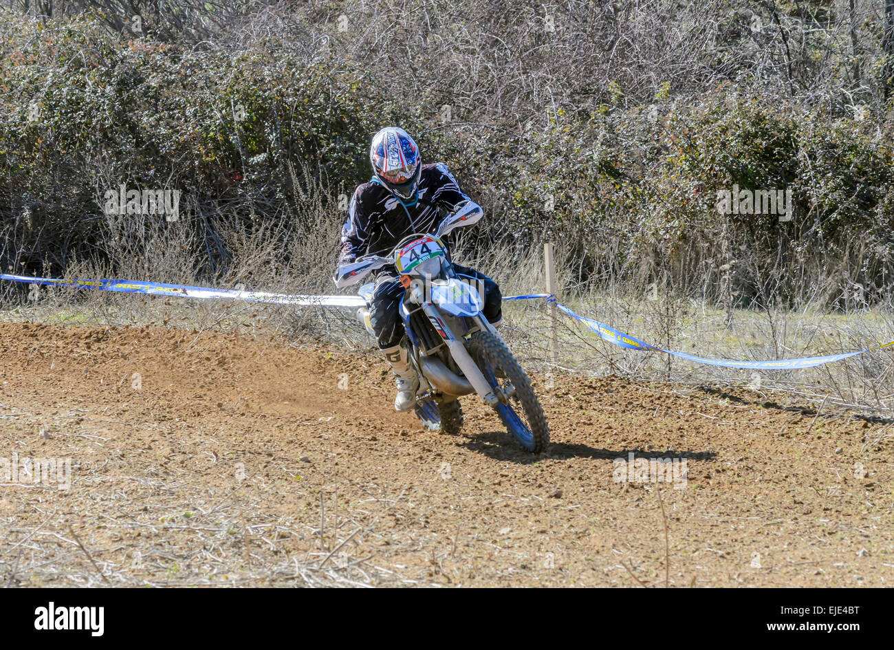 Spain cross country championship. Alvaro Garcia Sanchez drives his ...