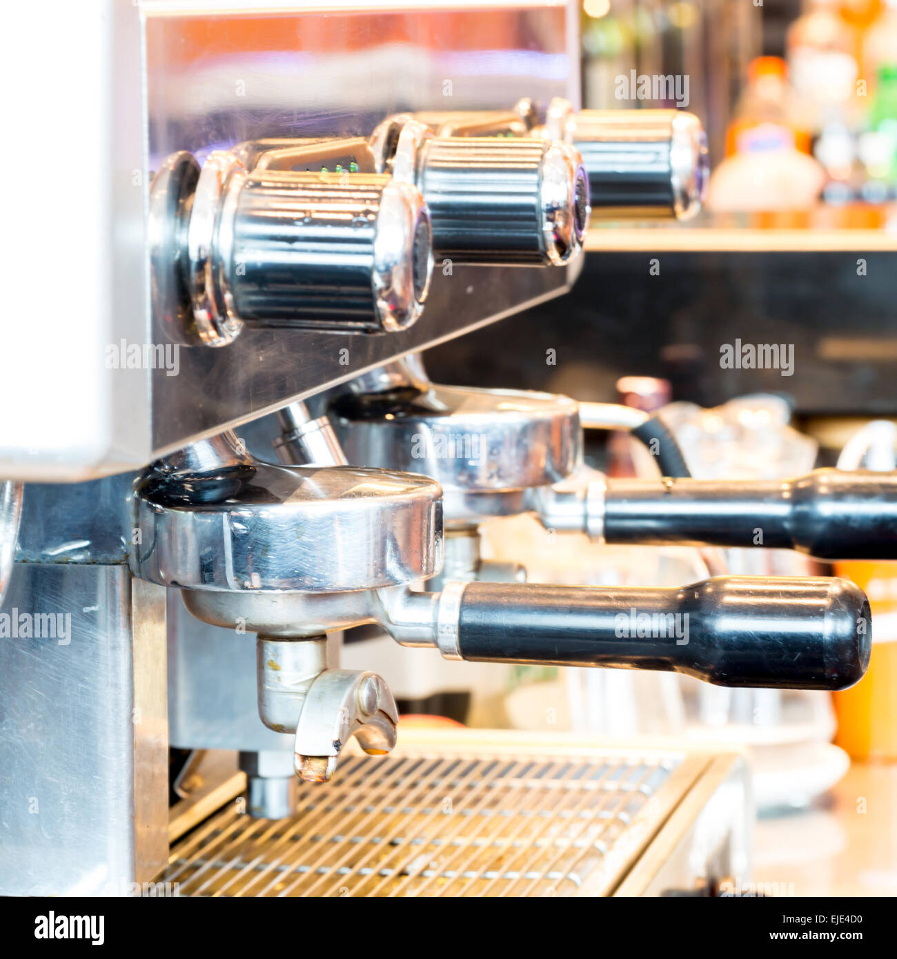 Coffee machine ready to use Stock Photo - Alamy