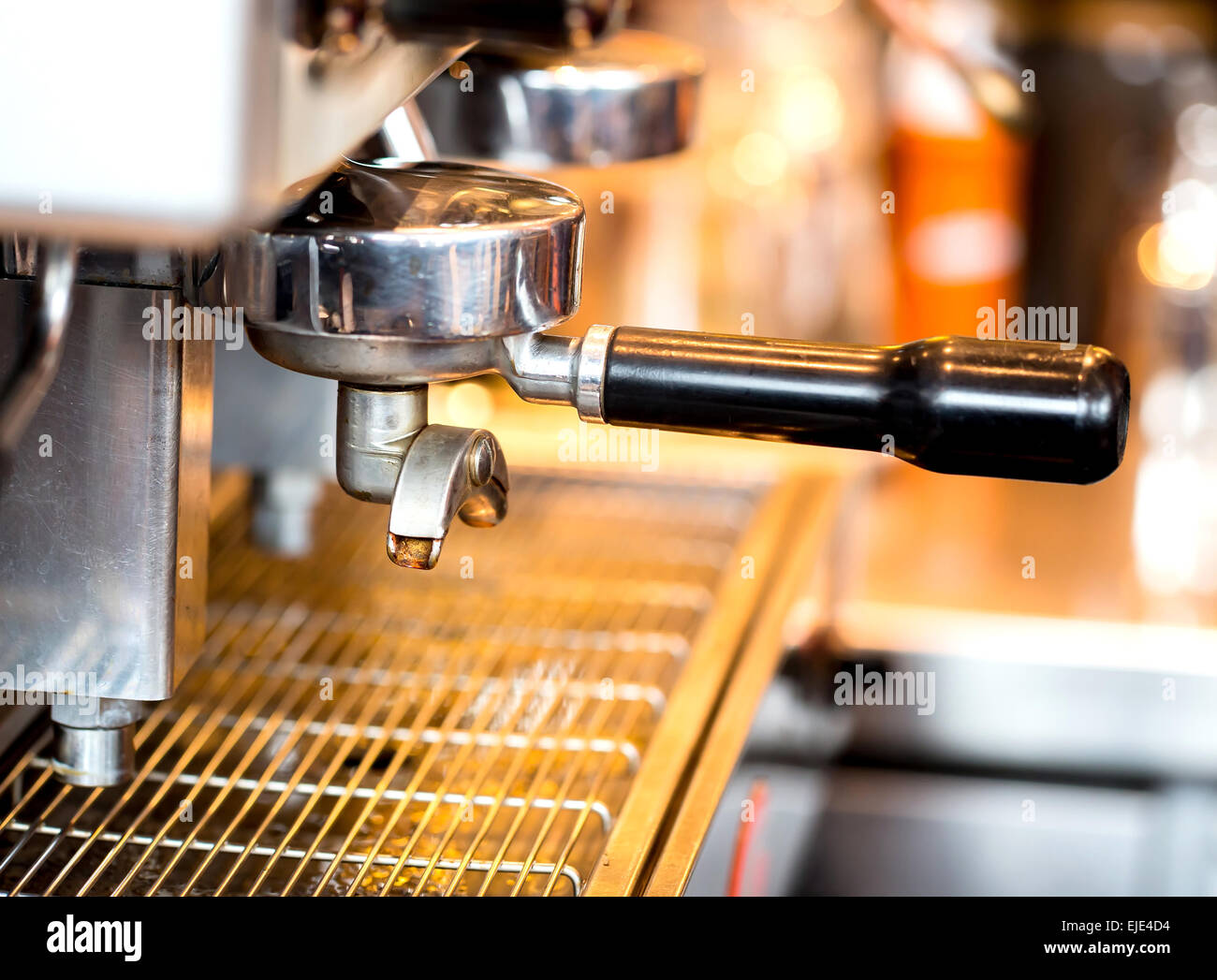 Coffee machine ready to use Stock Photo - Alamy