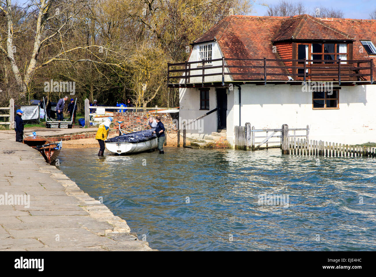 Langstone Mill and Harbour Stock Photo - Alamy
