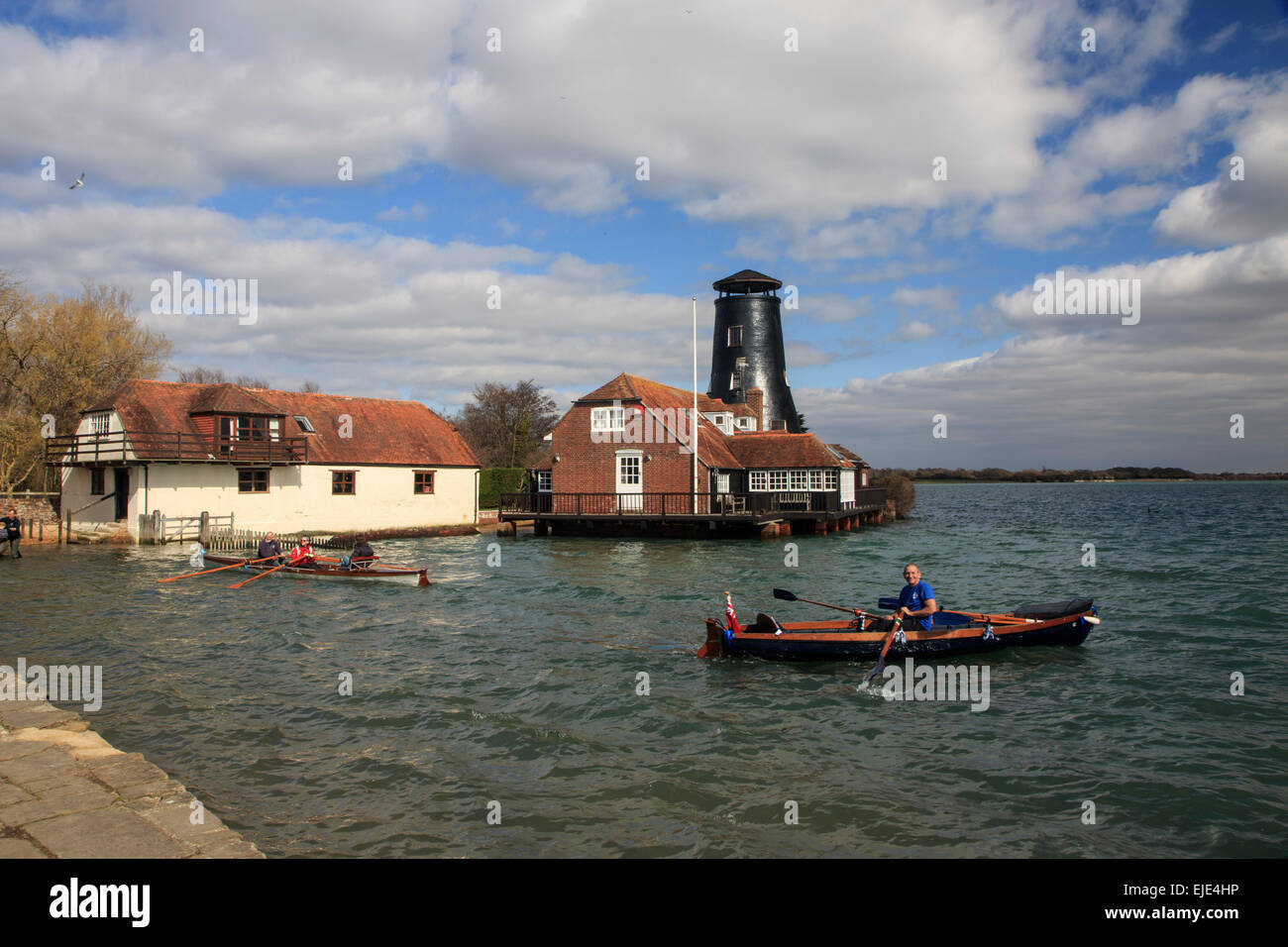 Langstone Mill and Harbour Stock Photo - Alamy