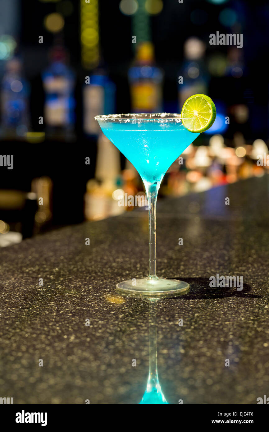 cup of Cocktail with bar background Stock Photo - Alamy