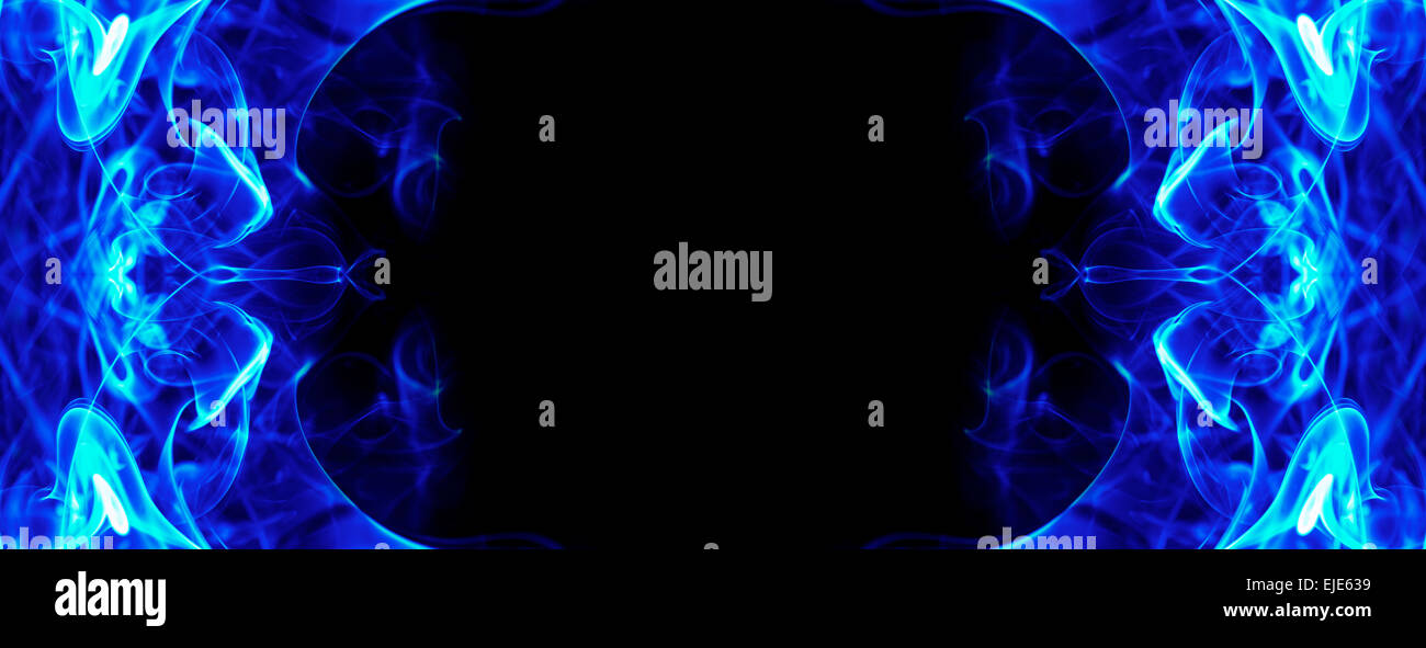 abstract fire ice energy frame on black background Stock Photo - Alamy