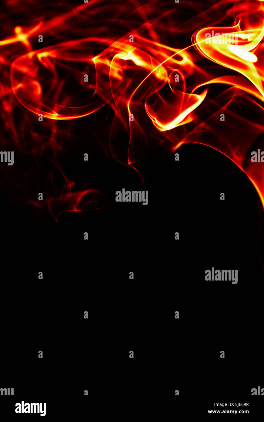 abstract fire frame on black bacground Stock Photo - Alamy