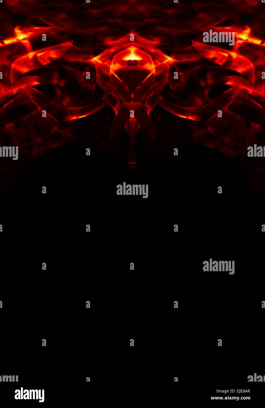 abstract alien frame on black bacground Stock Photo - Alamy