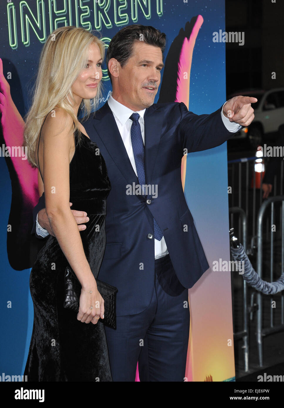 LOS ANGELES, CA - DECEMBER 10, 2014: Josh Brolin & girlfriend Kathryn ...