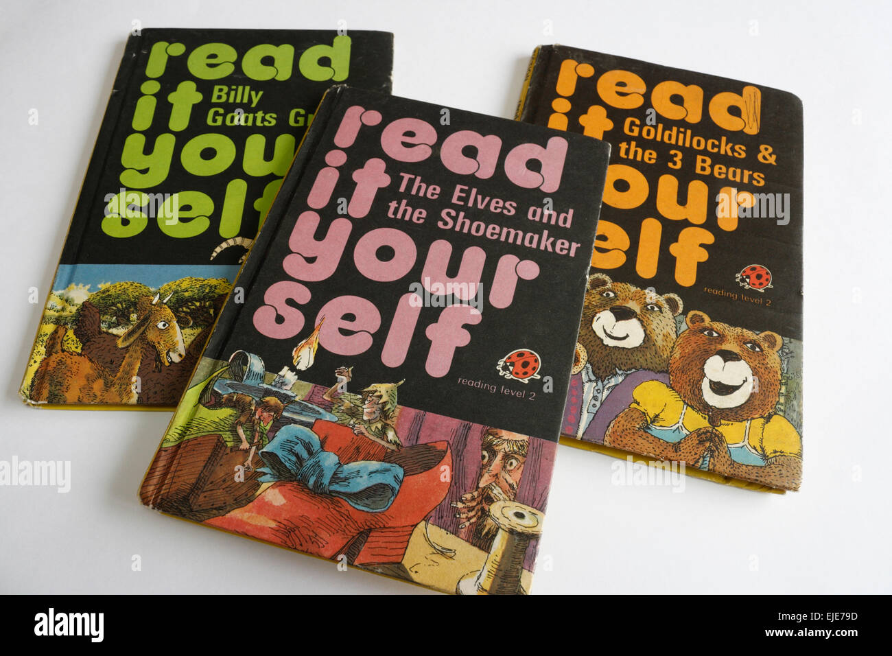 Ladybird reading books with childrens stories Stock Photo - Alamy