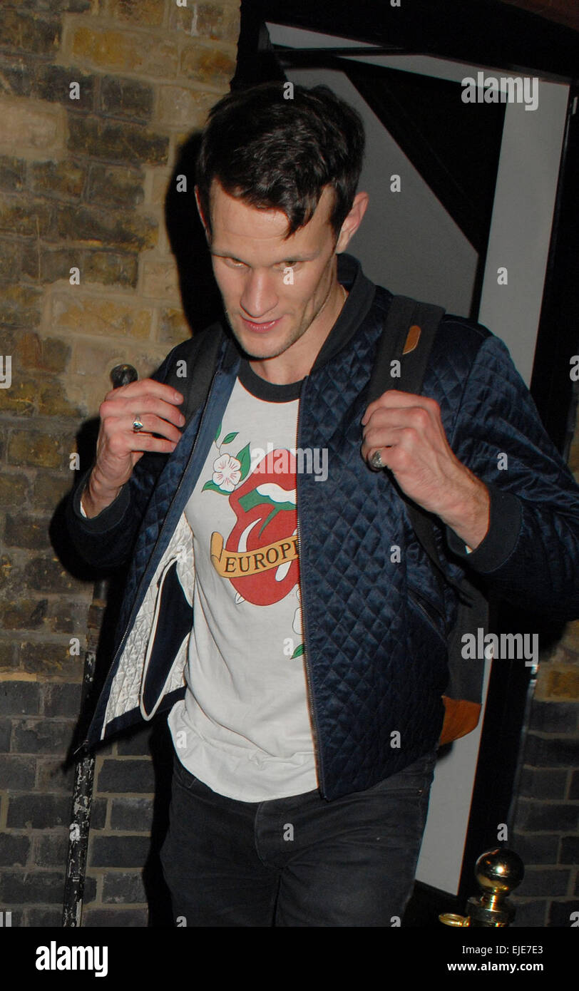 Celebrities at Chiltern Firehouse in Marylebone Featuring: Matt Smith ...