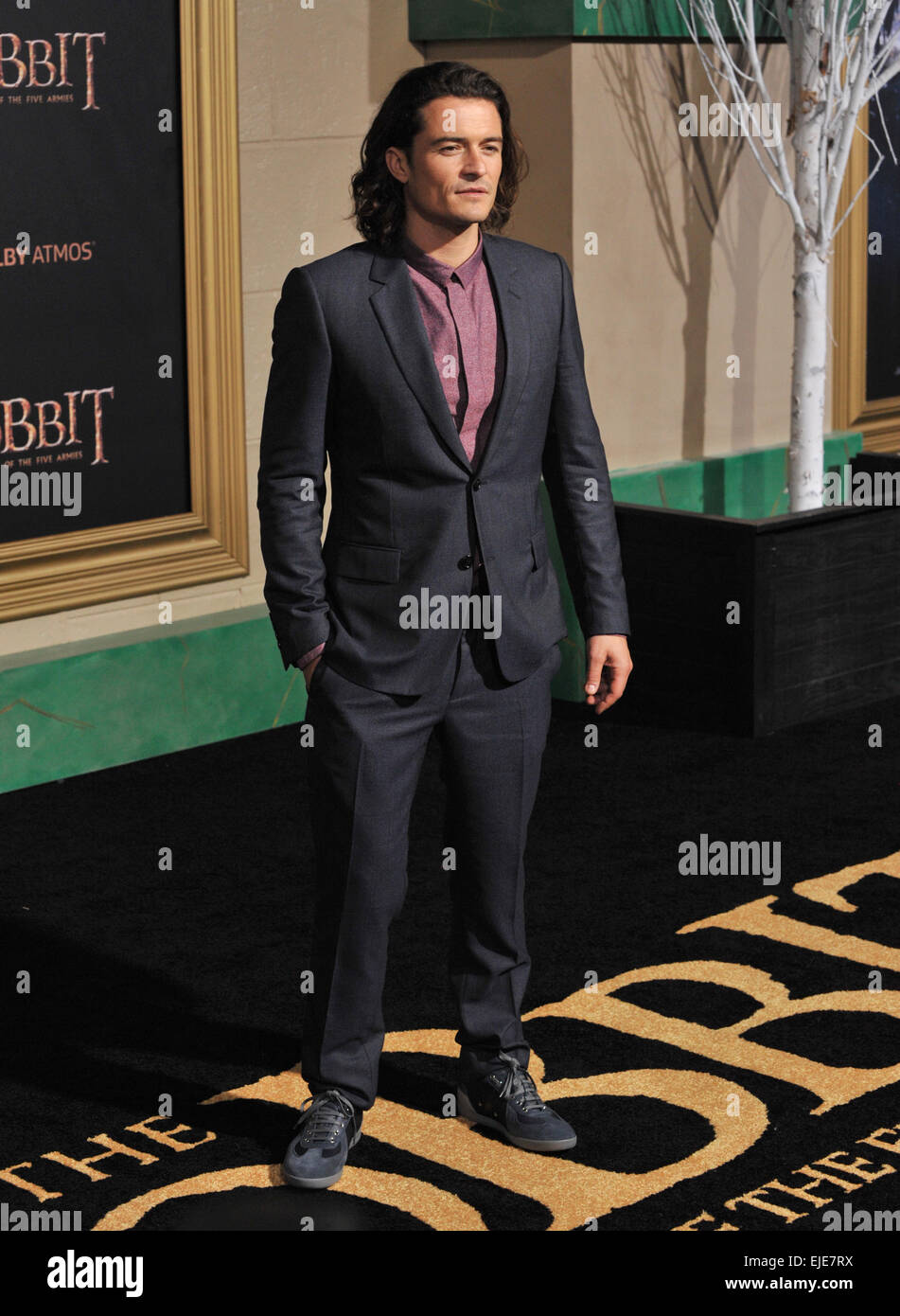 LOS ANGELES, CA - DECEMBER 9, 2014: Orlando Bloom at the Los Angeles ...