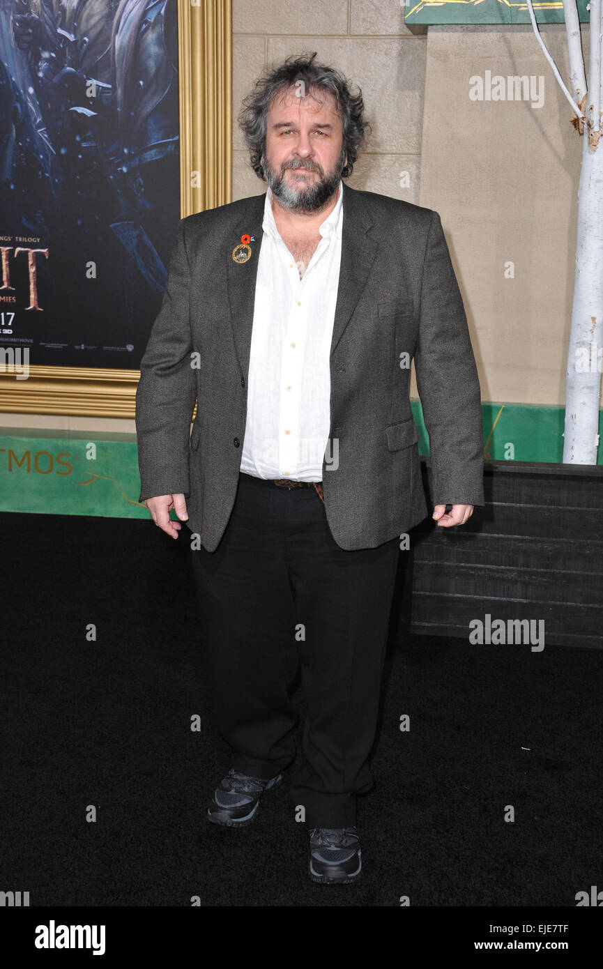 LOS ANGELES, CA - DECEMBER 9, 2014: Director Peter Jackson at the Los ...