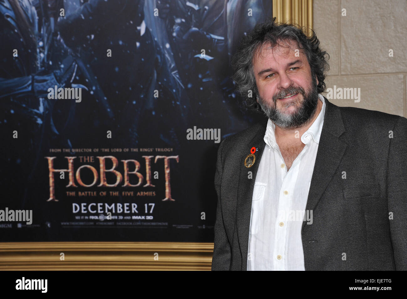 LOS ANGELES, CA - DECEMBER 9, 2014: Director Peter Jackson at the Los ...