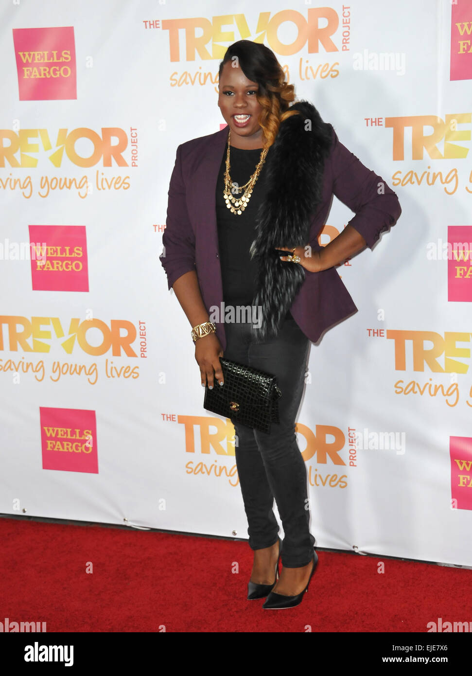 LOS ANGELES, CA - DECEMBER 7, 2014: Glee star Alex Newell at the 2014 ...