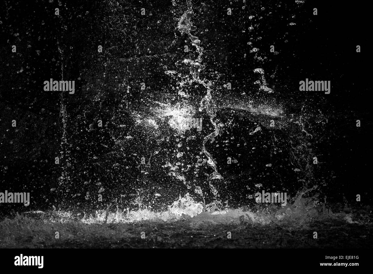 Background texture waterfall stream Black and White Stock Photos ...