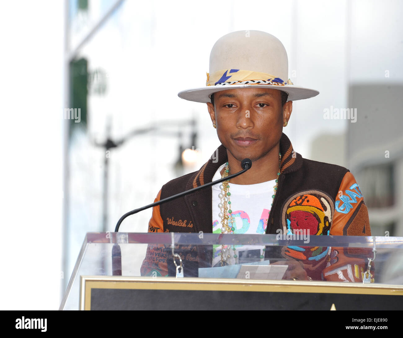 LOS ANGELES, CA - DECEMBER 4, 2014: Singer/songwriter Pharrell Williams ...