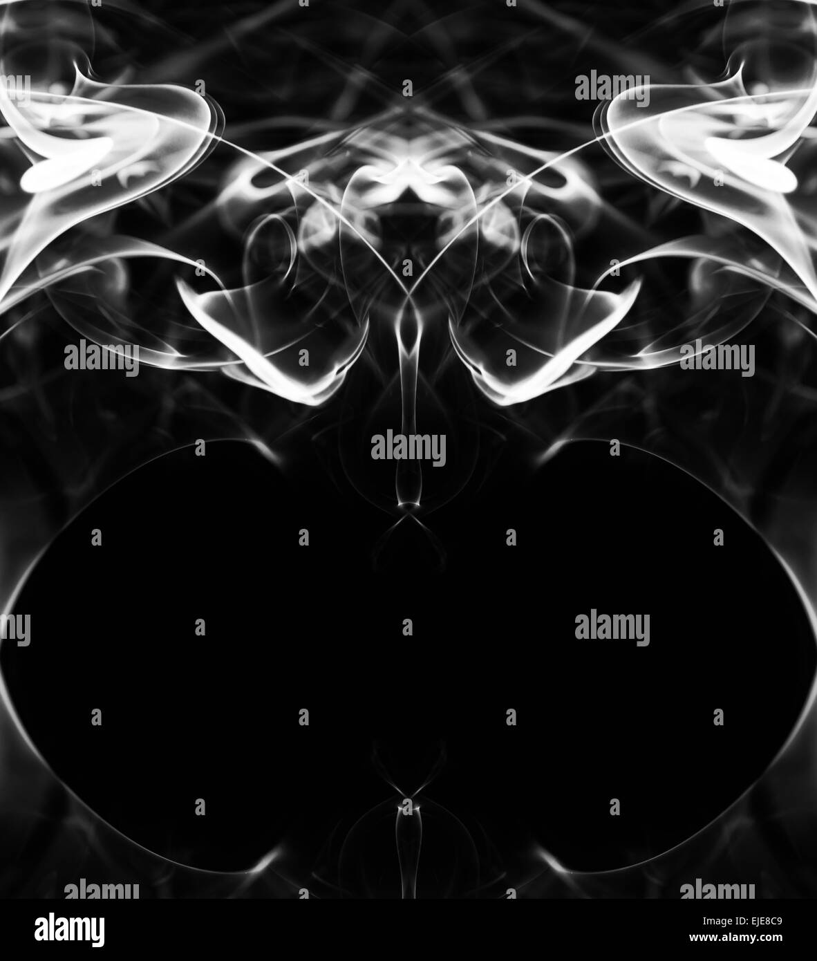 smoke frame on black background Stock Photo - Alamy