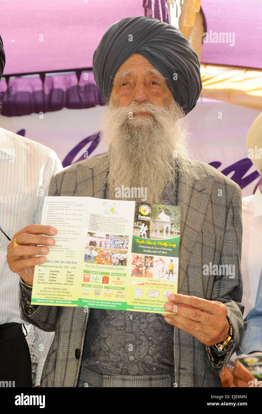 Patiala, India. 25th Mar, 2015. INDIA, Patiala, world's oldest marathon ...
