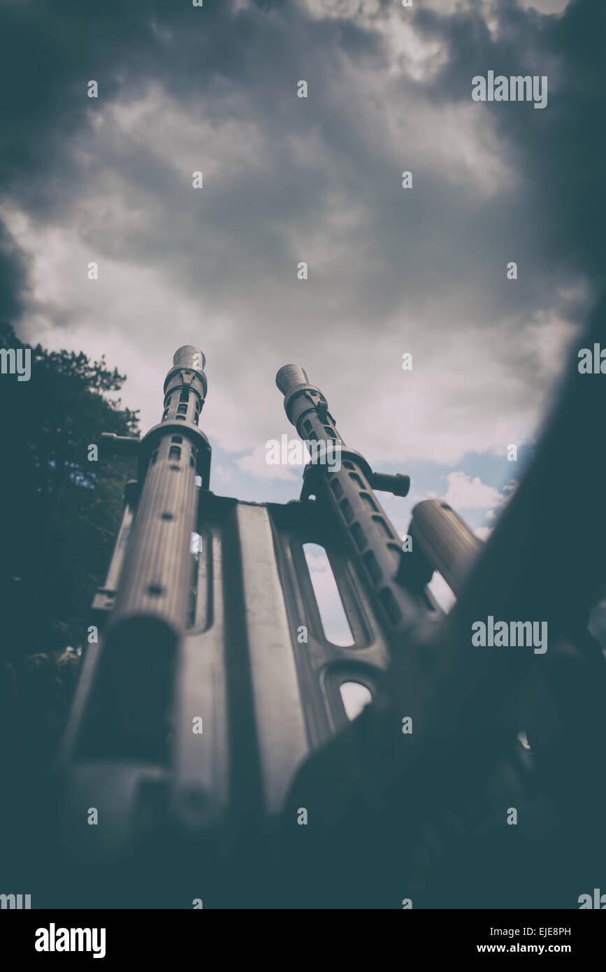 Flack gun hi-res stock photography and images - Alamy