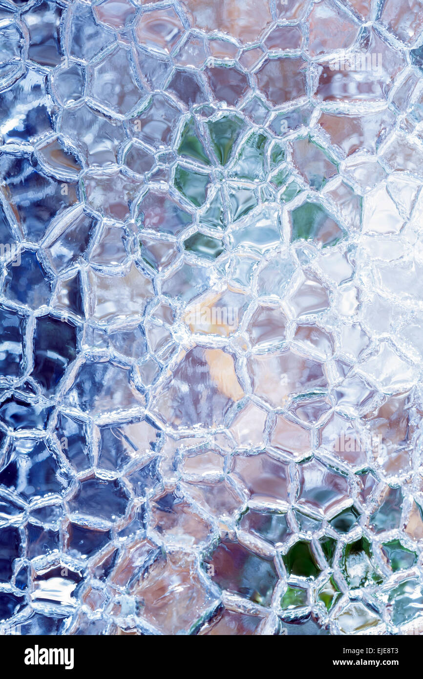 Cracking of ice texture using as background Stock Photo - Alamy