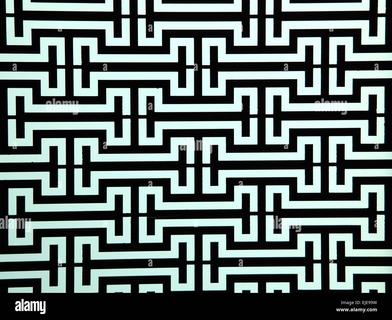 pattern of steel rod windows frame on light blue, close up Stock Photo ...