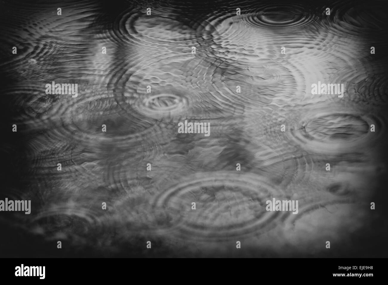 Reflective water on background Black and White Stock Photos & Images ...