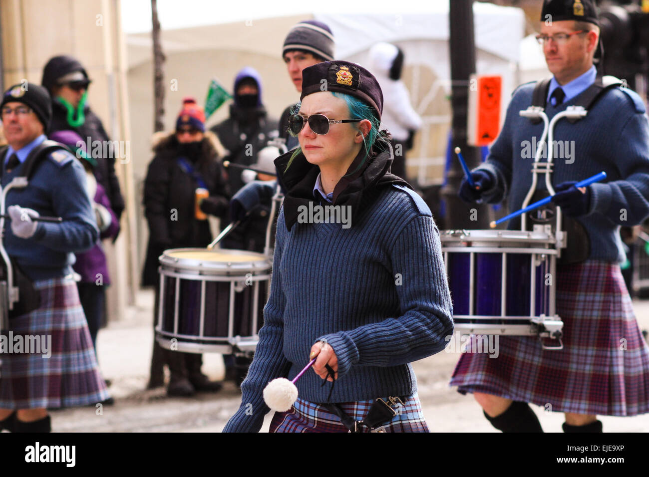 St Patricks Day Parade in Montreal, Quebec Stock Photo - Alamy