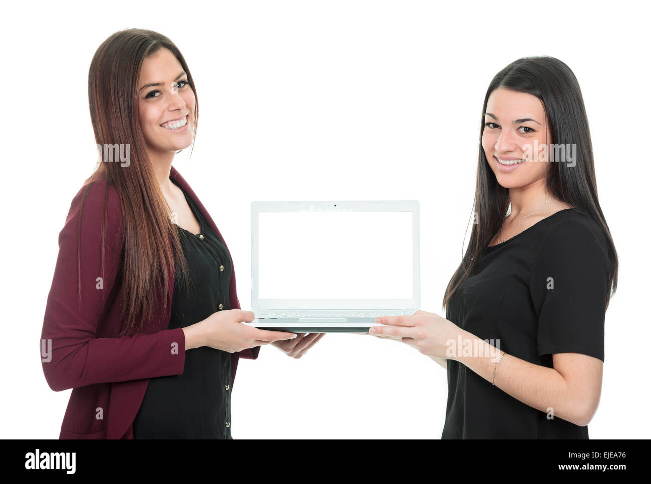 Two students work computer Stock Photo - Alamy