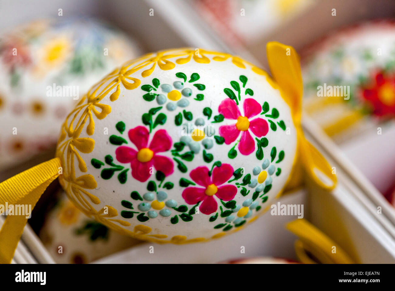 Traditional painted easter eggs, Prague Czech Republic Stock Photo - Alamy