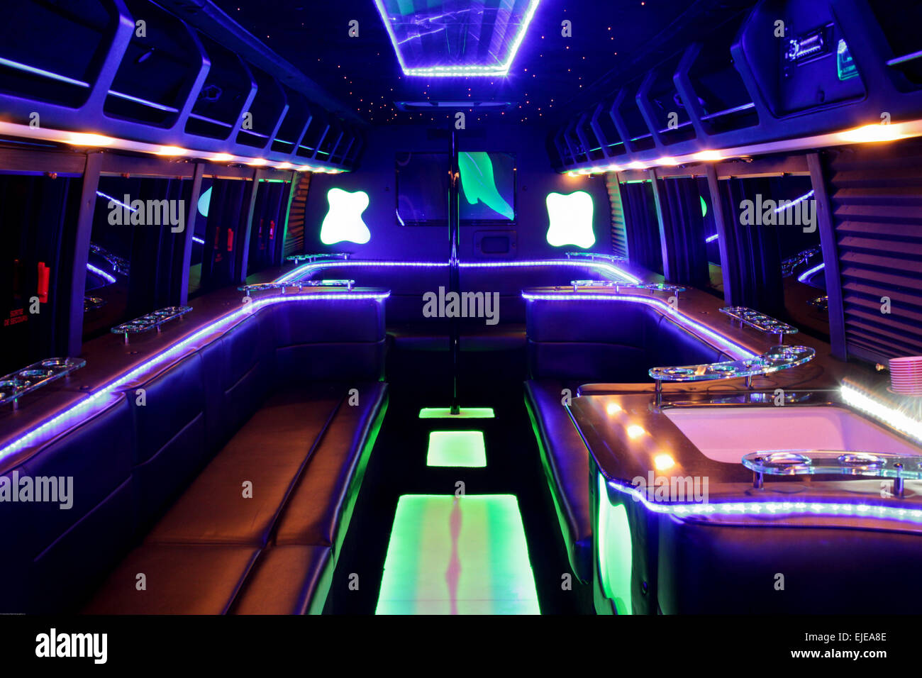 inside of limo Stock Photo - Alamy