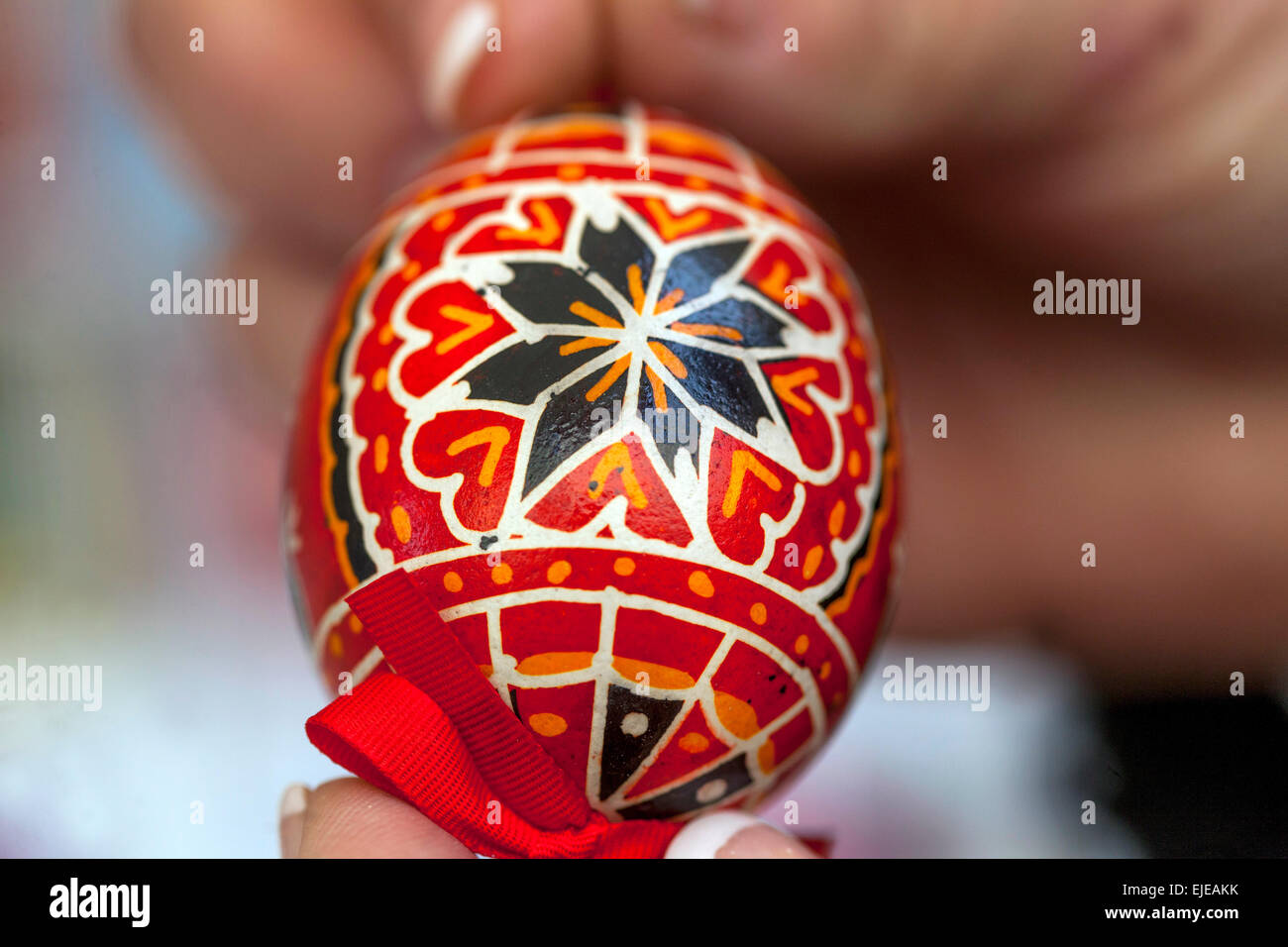 Traditional easter eggs, Prague Czech Republic, Europe Stock Photo - Alamy