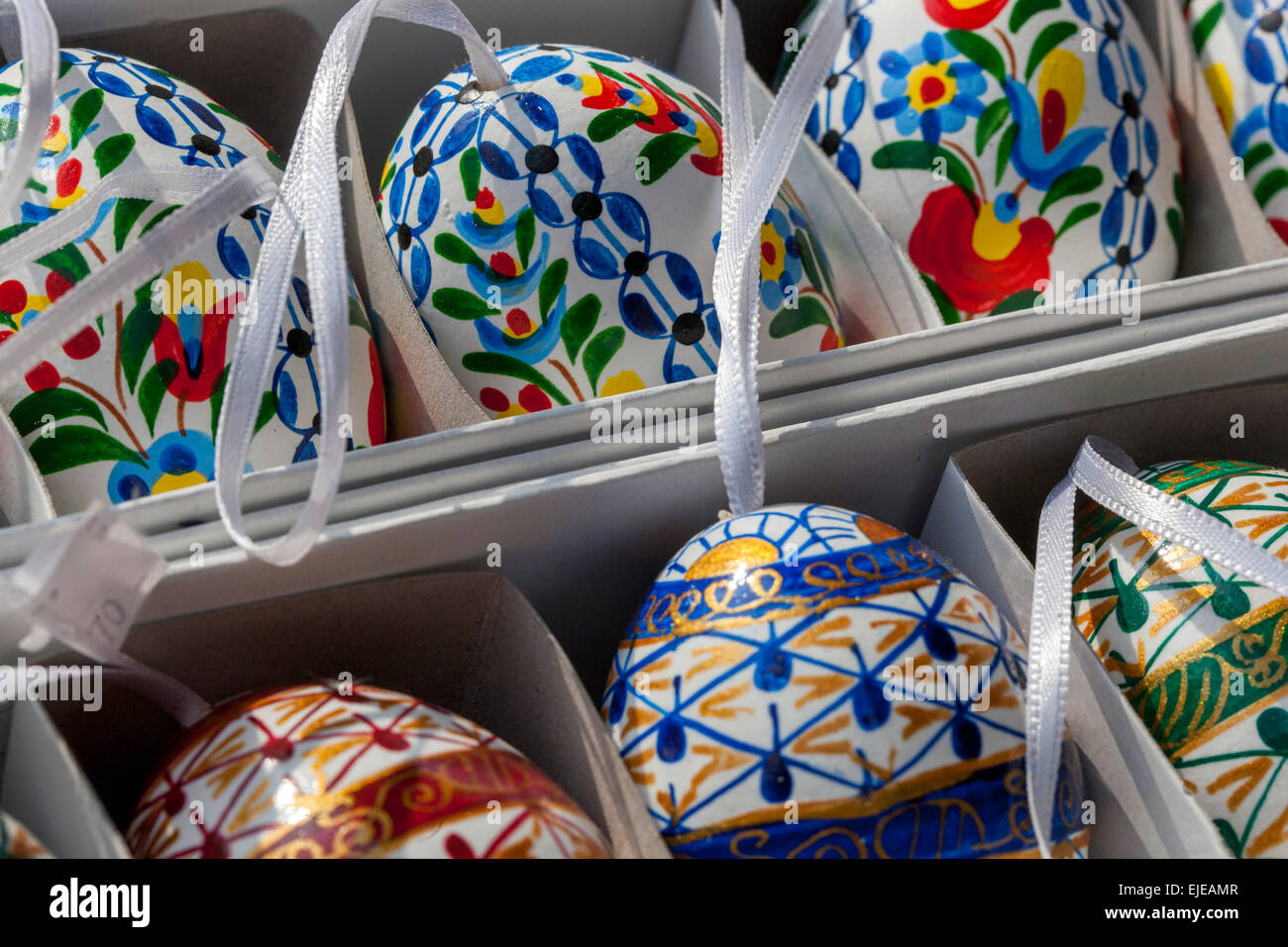 Traditional easter eggs, Prague Czech Republic, Europe Stock Photo - Alamy
