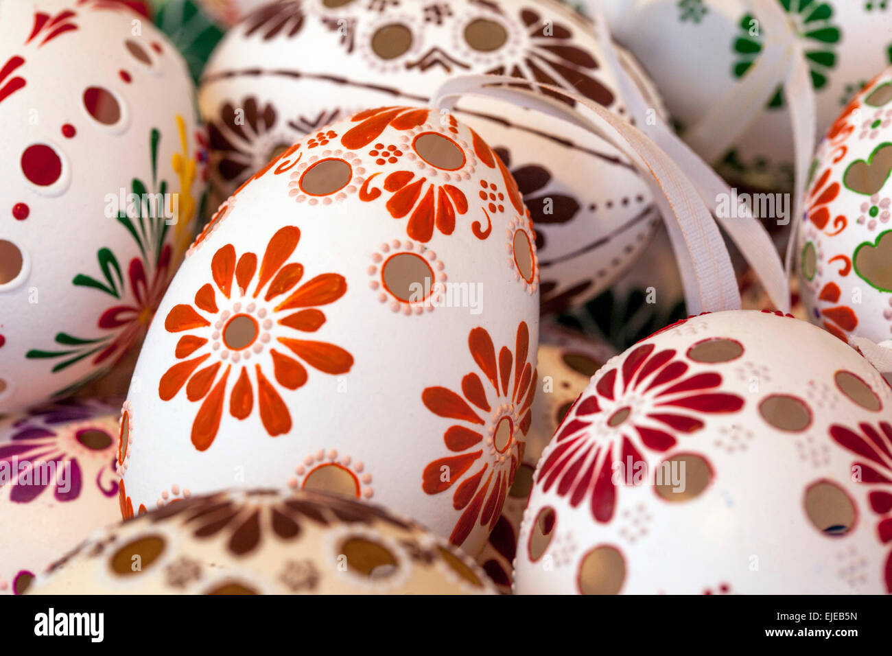Traditional easter eggs, Prague Czech Republic, Europe Stock Photo - Alamy
