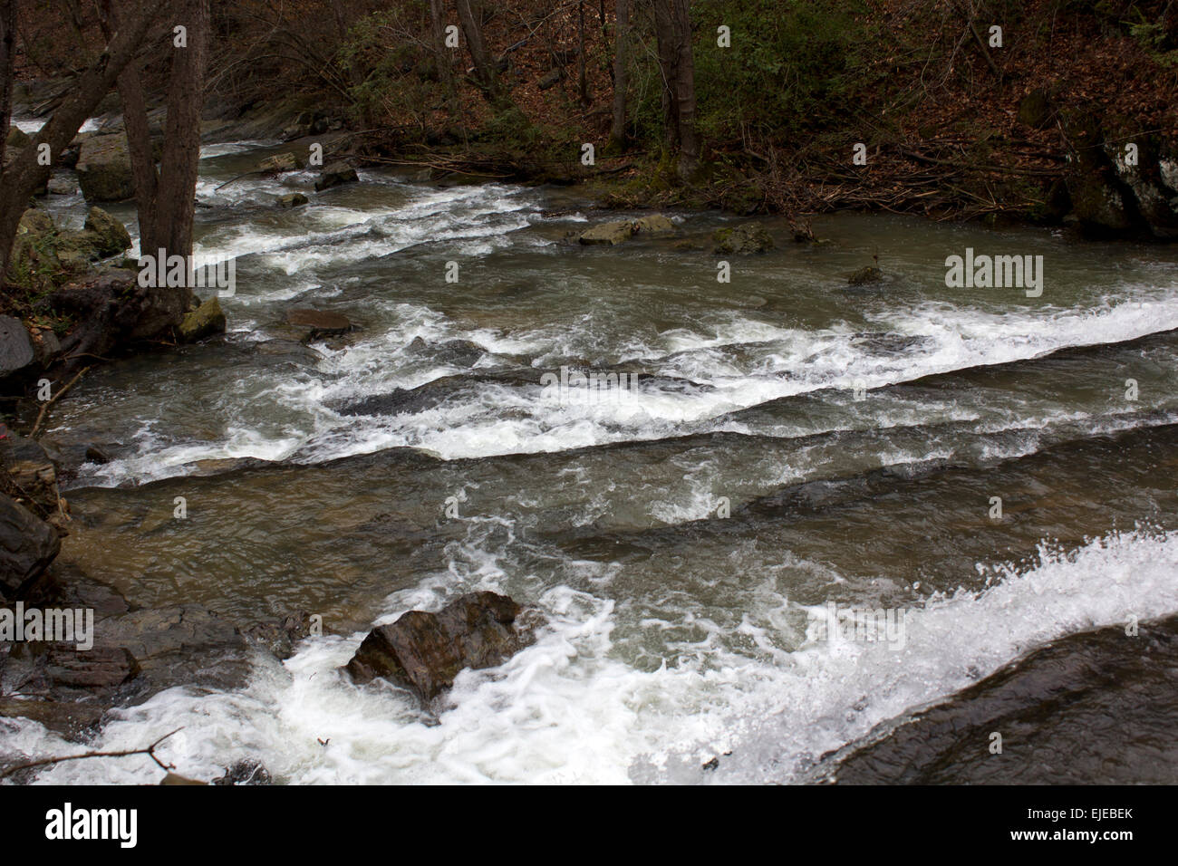 Cascading River Falls Stock Photo - Alamy
