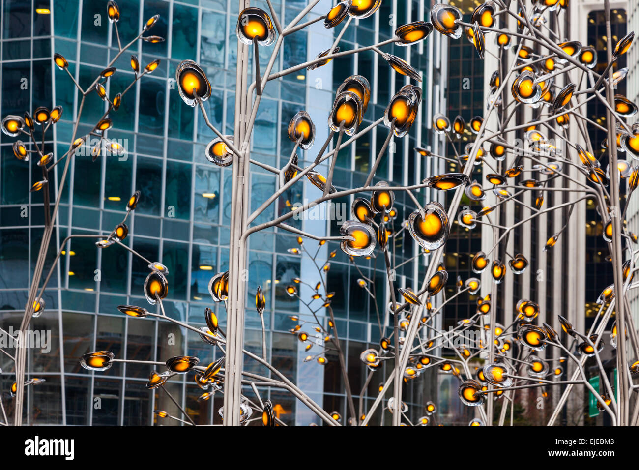 Street art installation near Canada Place in downtown Vancouver, Canada ...