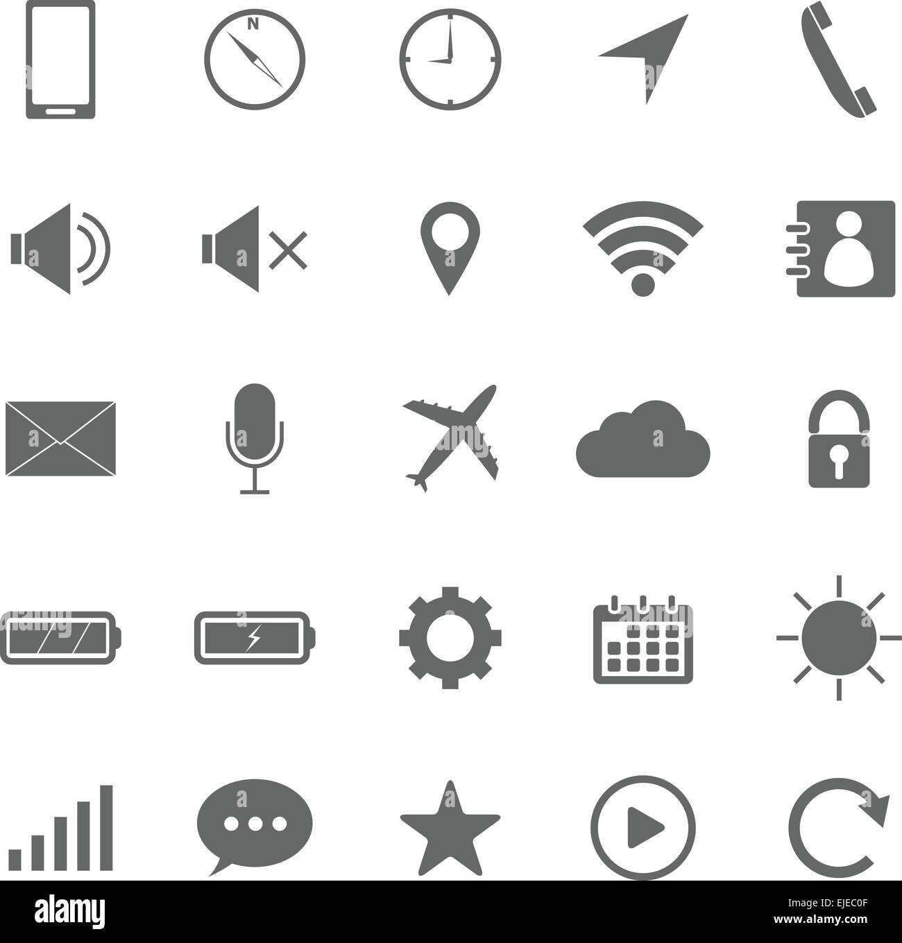 Contact settings icons on hi-res stock photography and images - Alamy