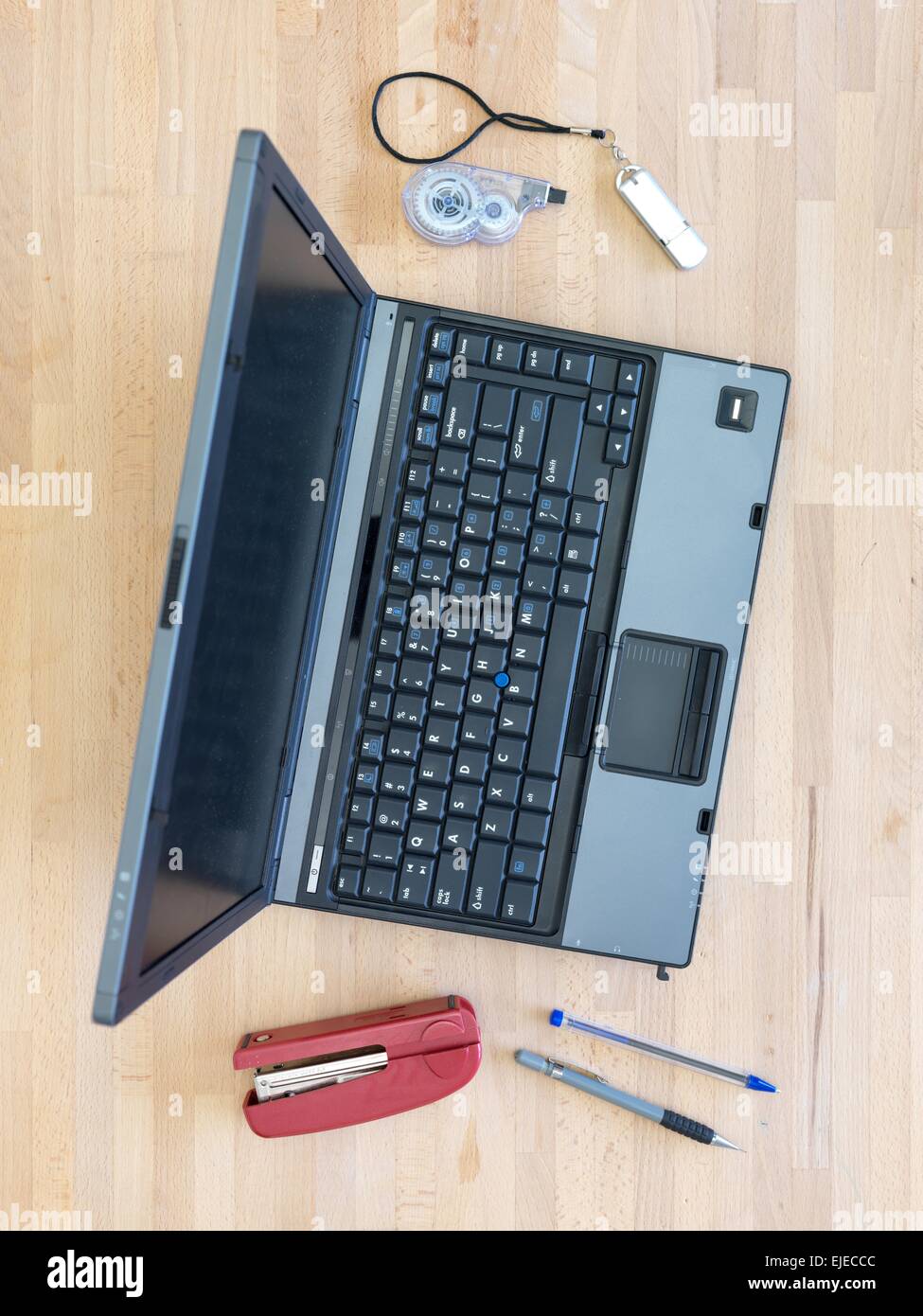 A close up shot of a open laptop Stock Photo - Alamy