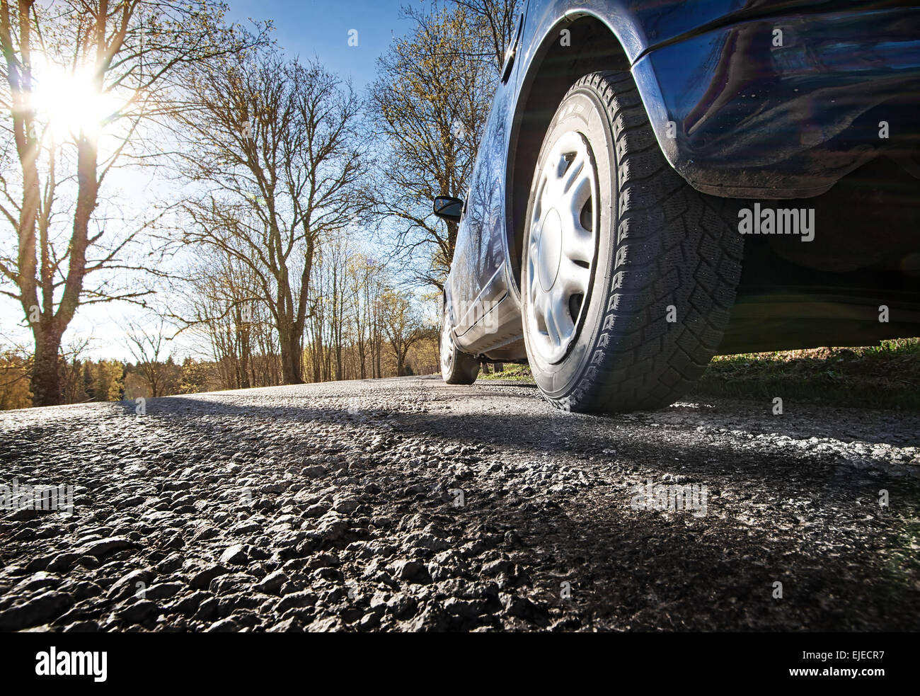 Car on asphalt hi-res stock photography and images - Alamy