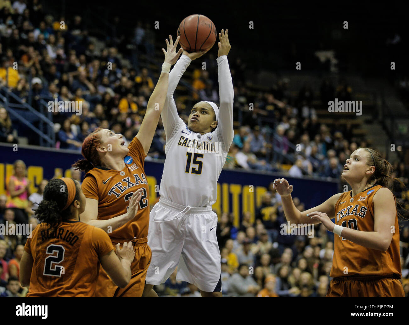 Berkeley USA CA. 22nd Feb, 2015. California G #15 Brittany Boyd hit a ...